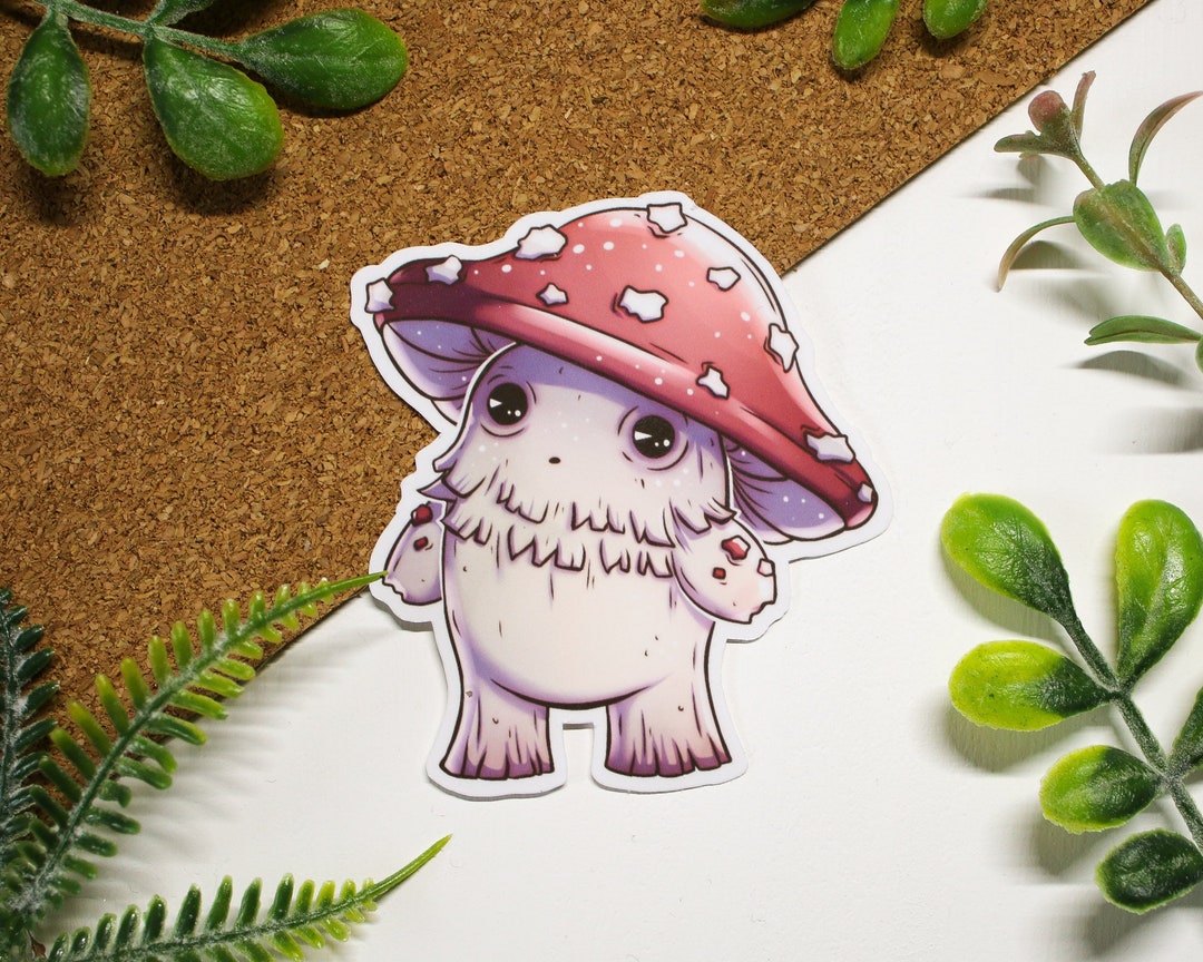 Mushroom Fairy Vinyl Sticker - Etsy