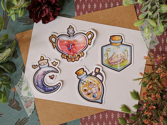 Potion Stickers 8 Pack Set 2 | Etsy