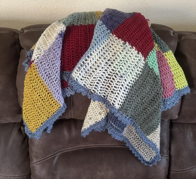 HAND CROCHETED THROW / Acrylic Blanket - Etsy