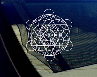 Sacred geometry sticker | Etsy