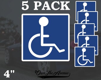 Handicap decal | Etsy