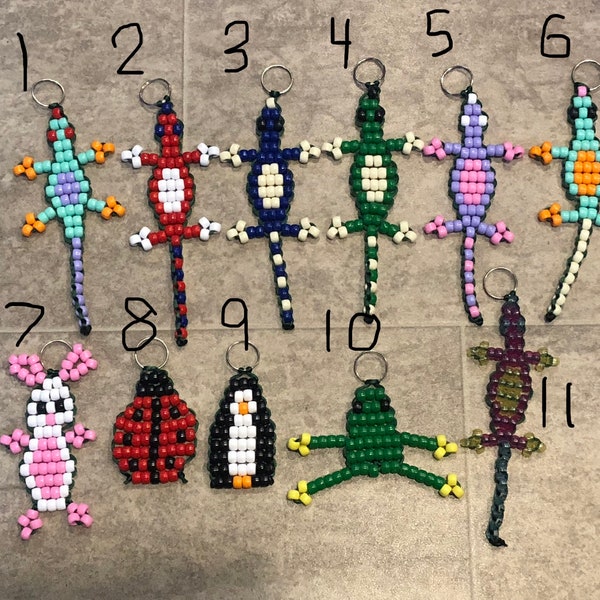 Pony Bead Keychain - Etsy