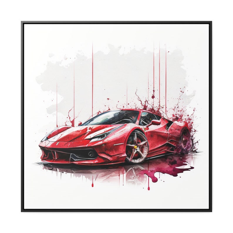 Watercolour Ferrari High-resolution Digital Artwork, Ready to Print ...
