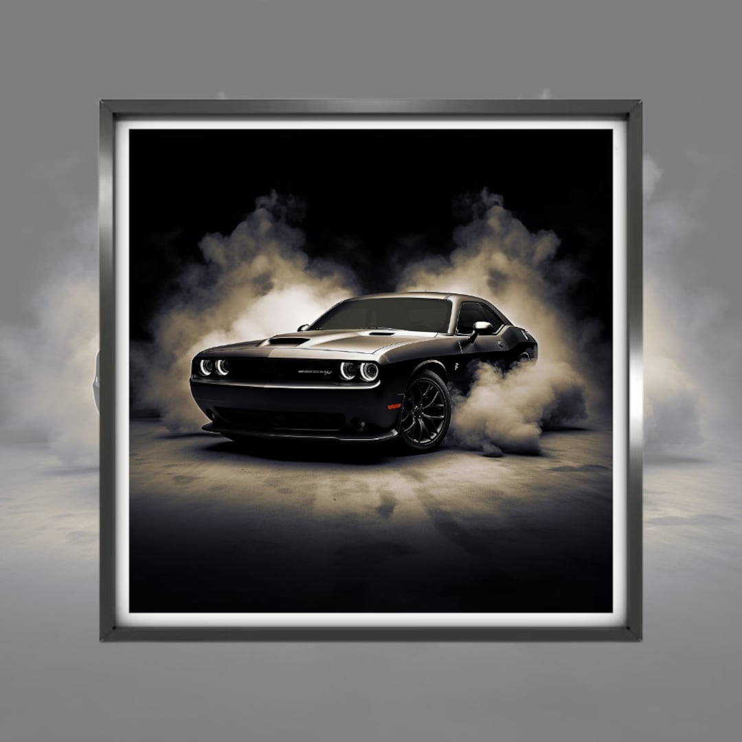 Dodge Challenger High-resolution Digital Artwork, Ready to Print ...