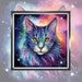 Cosmic Cat #2 High-resolution Digital Artwork, Ready to Print, Instant ...