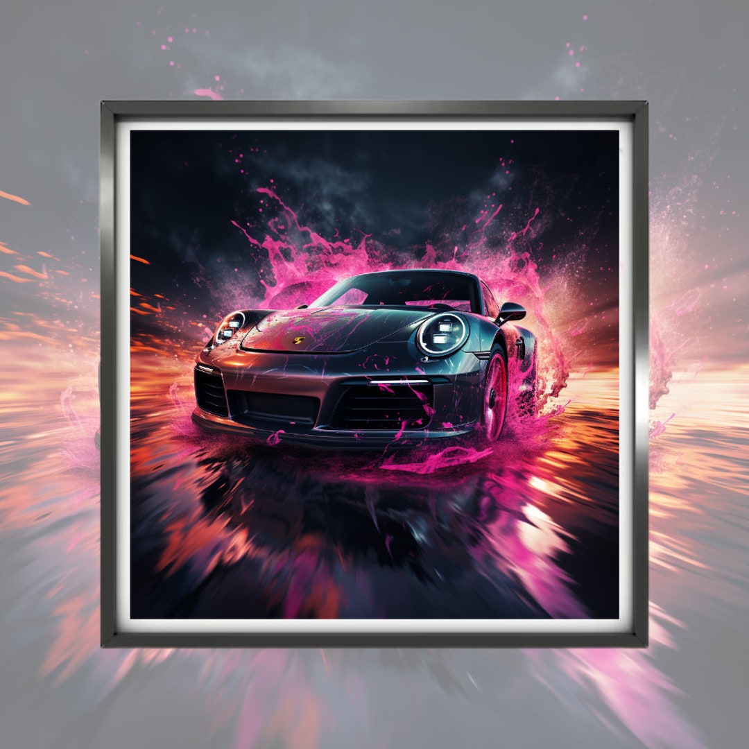 Porsche 911 High-resolution Digital Artwork, Ready to Print, Instant ...
