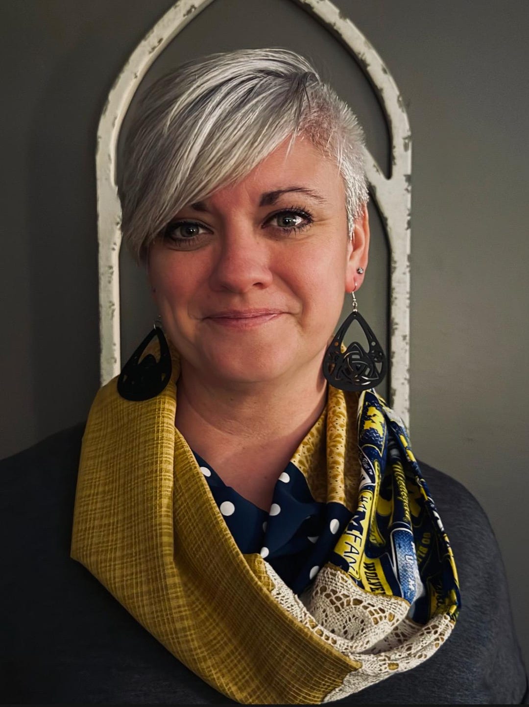 University of Michigan Scarf, Women’s Scarf, Infinity Scarf, Blue and ...