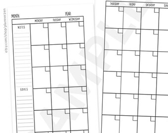 Gold Printable Personal Planner Inserts Refills PERSONAL Size