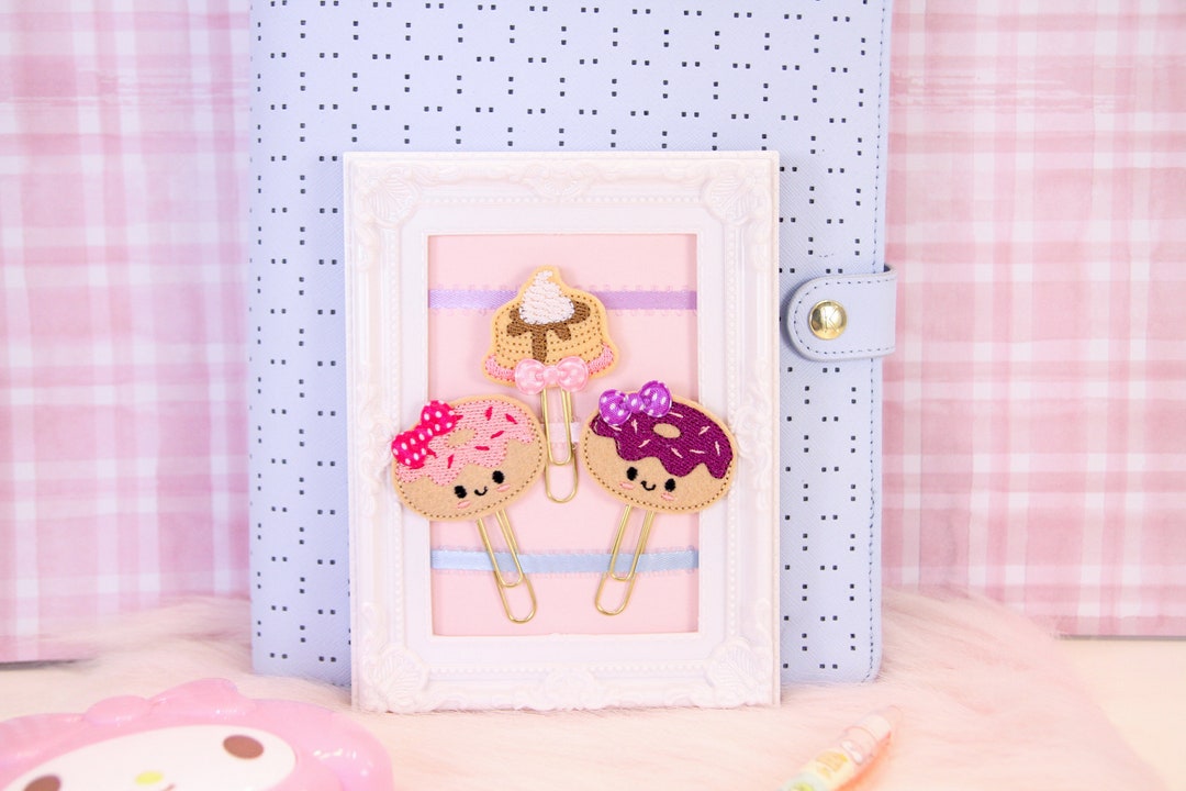 Donut Planner Clips Planner Accessories Paperclip Bookmark - Etsy