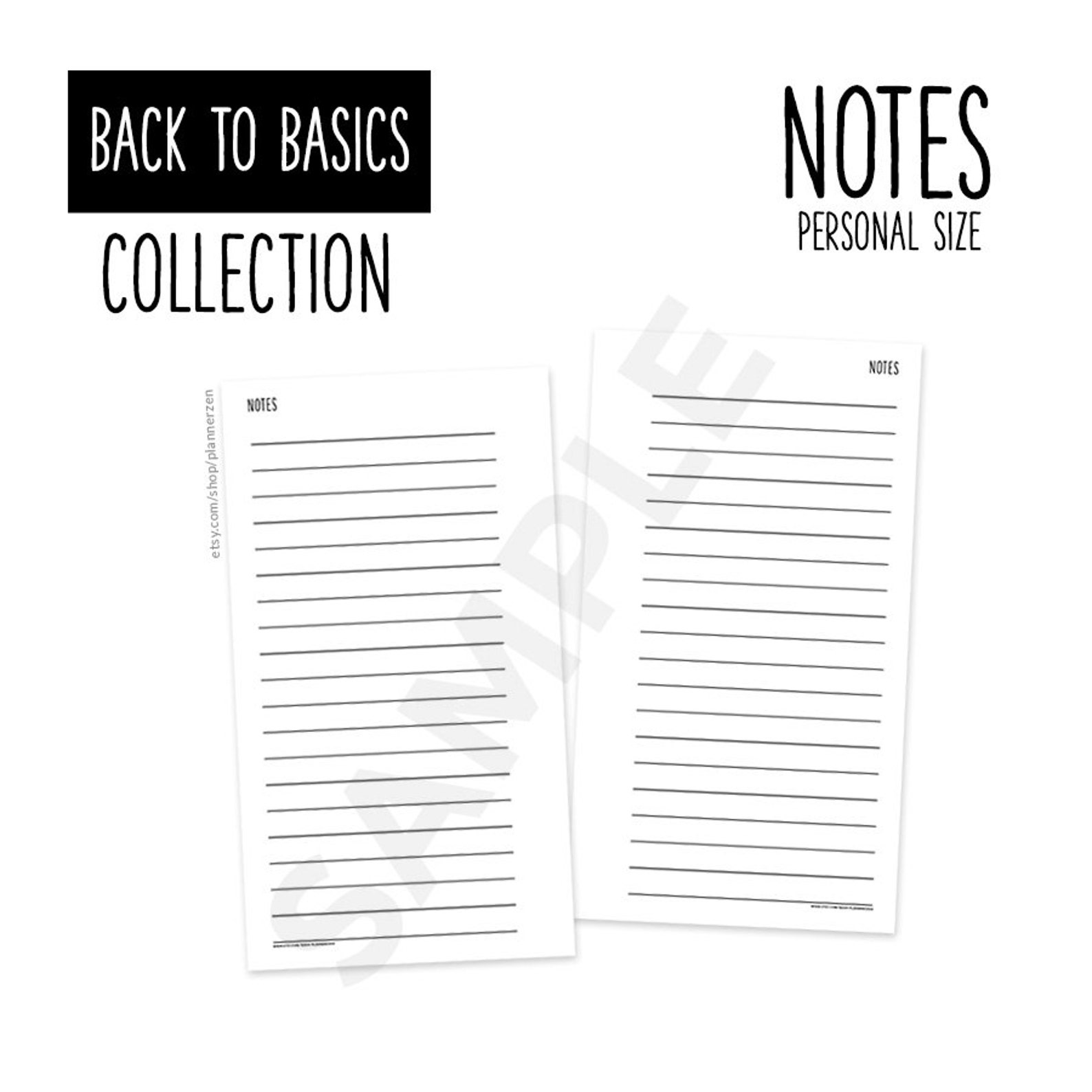 Printable Personal Planner Inserts Refills PERSONAL Size - Etsy