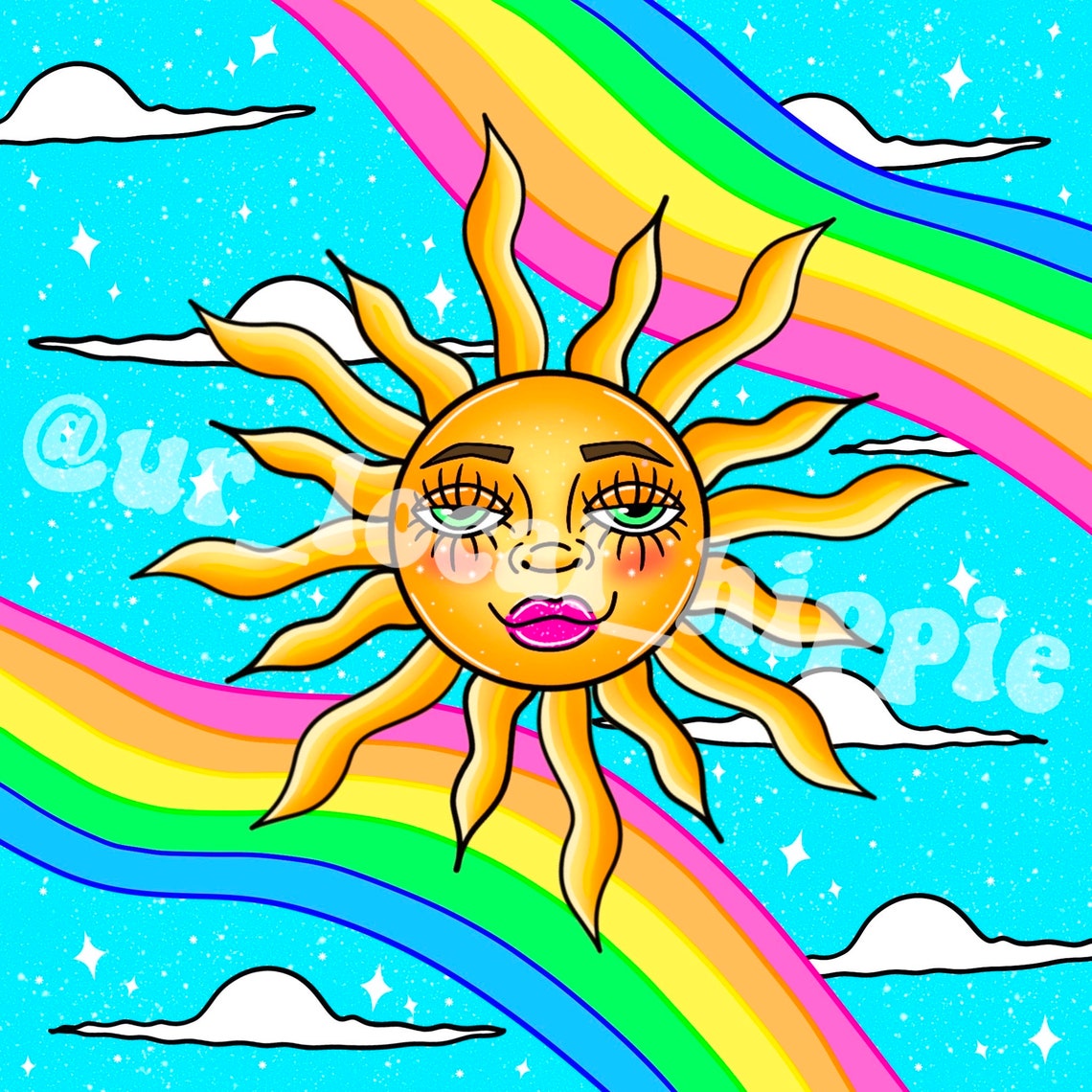 Psychedelic Trippy Digital Print Art - Etsy