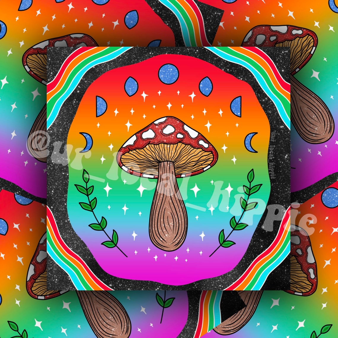 Psychedelic Trippy Digital Print Art - Etsy