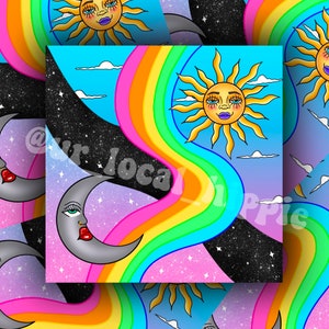 Psychedelic Trippy Digital Print Art - Etsy