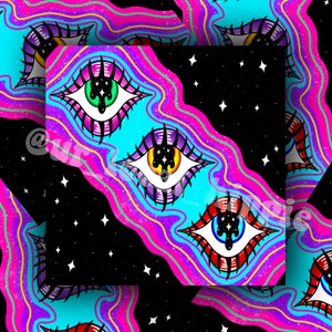 Psychedelic Trippy Digital Print Art - Etsy
