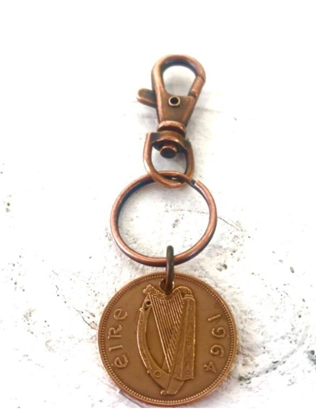 1964 Birthday Irish Coin Key Chain,1964 Irish Penny Men’s Golf Keychain ...