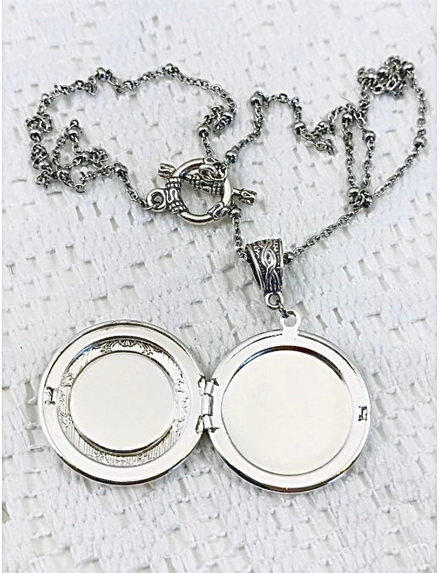 Silver 1965 IRISH Coin Locket Necklace,irish Silver HARP Locket, Irish ...