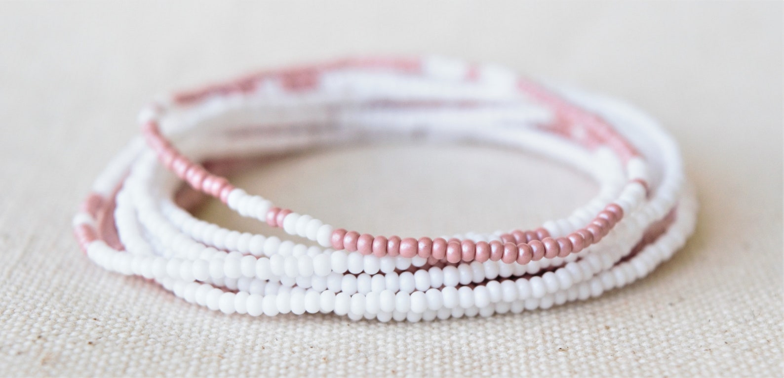 Pink Seed Bead Anklet Set, Beach Anklet, Boho Anklet, Beaded Anklet ...