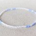Light Blue Beaded Anklet Set Beach Anklet Boho Anklet - Etsy