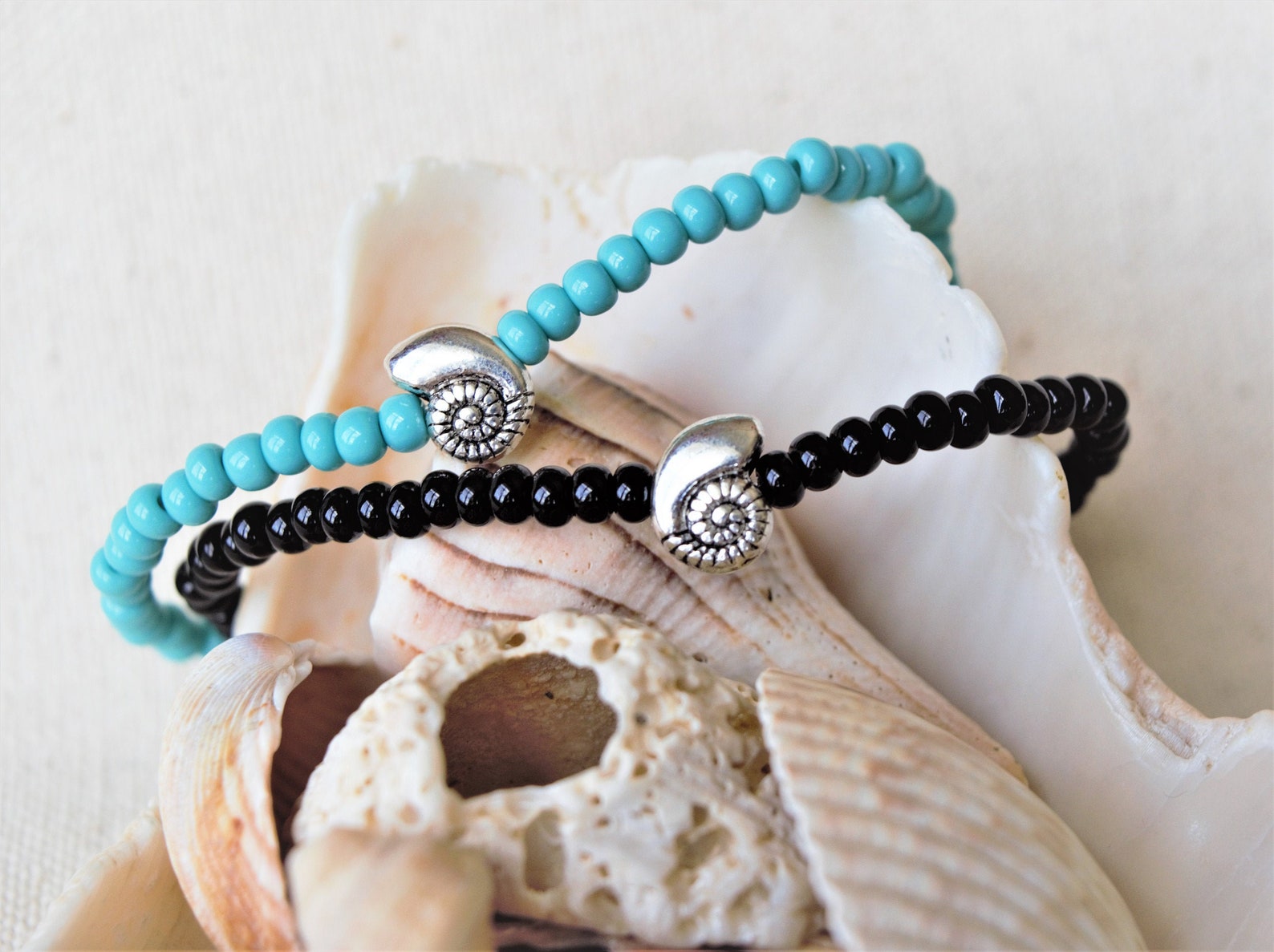 Seashell Bracelet Beach Bracelet Nautical Bracelet Boho | Etsy