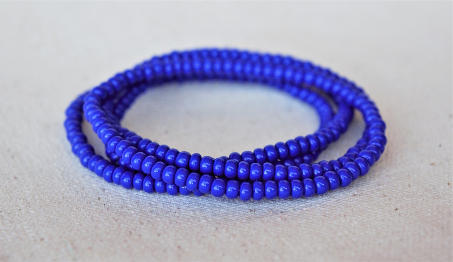 Royal Blue Bracelet Set Seed Bead Bracelets Boho Bracelet - Etsy