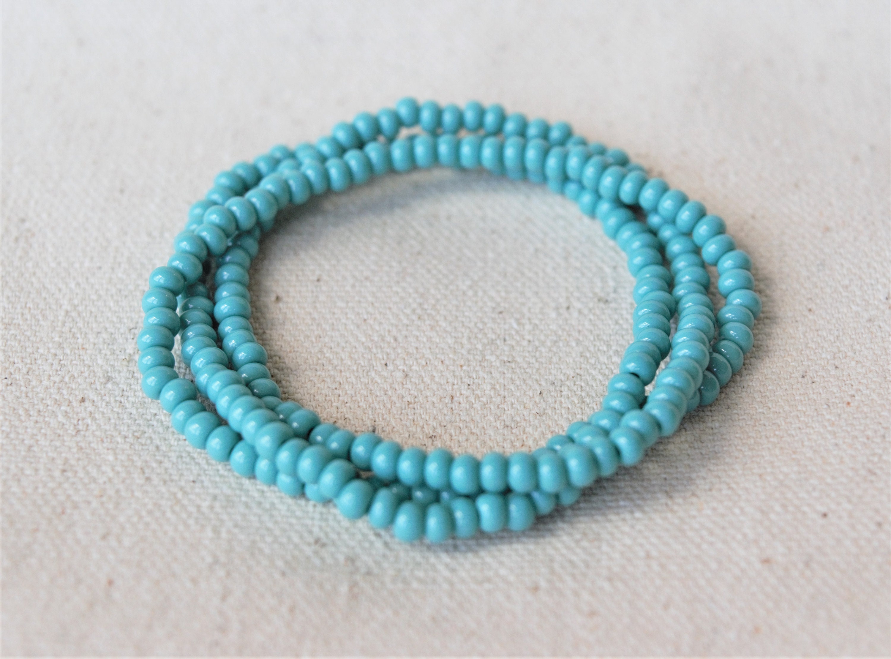 Turquoise Bracelet Set Seed Bead Bracelets Boho Bracelets | Etsy