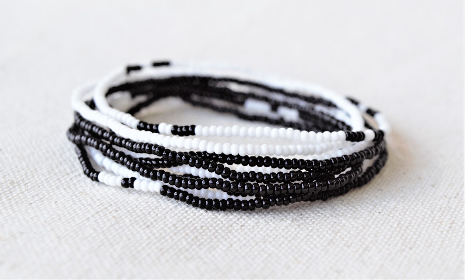 Black Seed Bead Anklet Set, Beach Anklet, Boho Anklet, Beaded Anklet ...