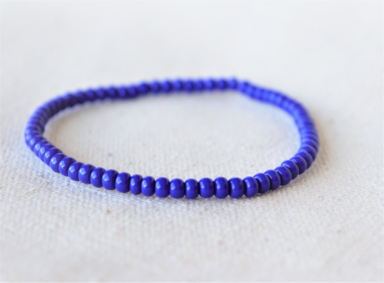 Royal Blue Bracelet Everyday Bracelets Seed Bead Bracelets - Etsy