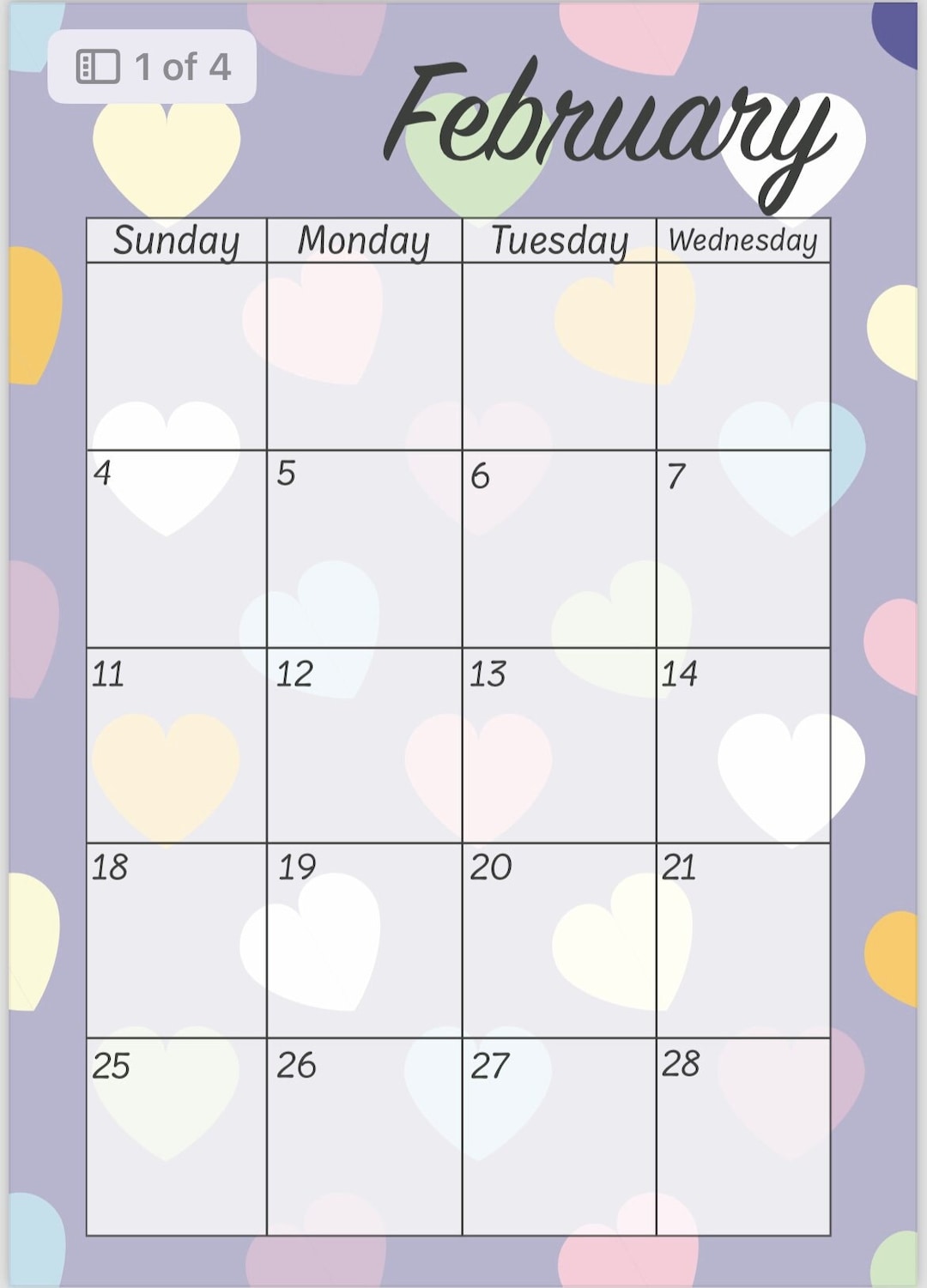 February Planner Set (affirmation) - Etsy
