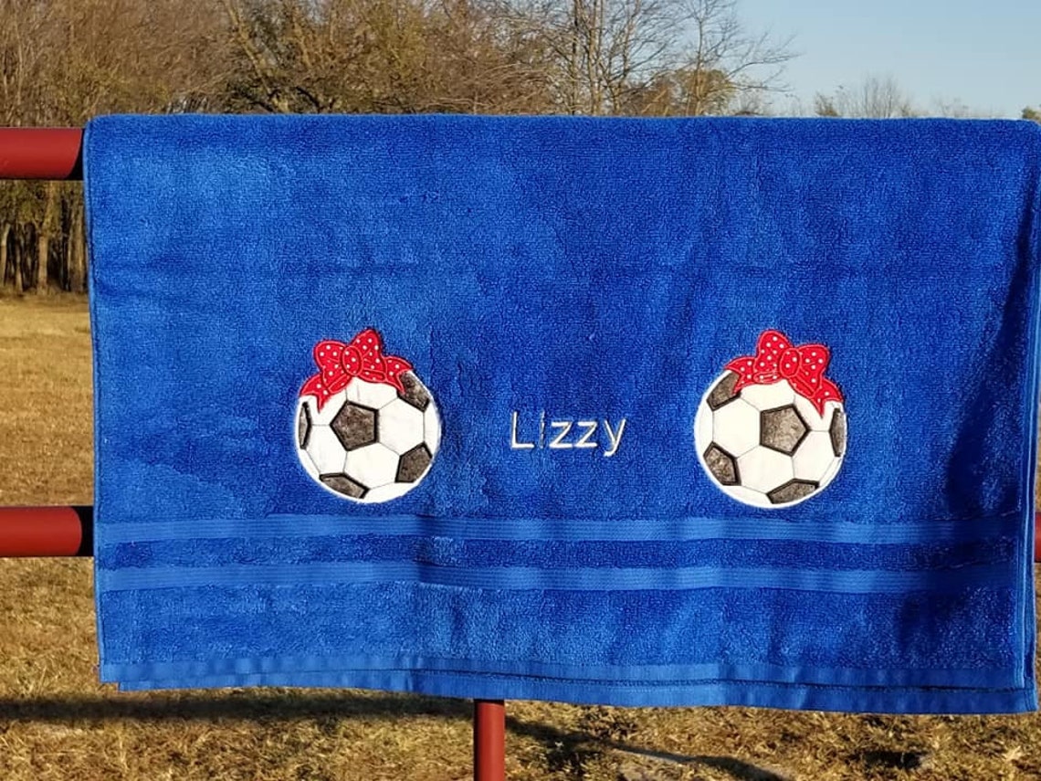 Personalized Soccer Bath Towel Soccer Theme Decor Soccer - Etsy