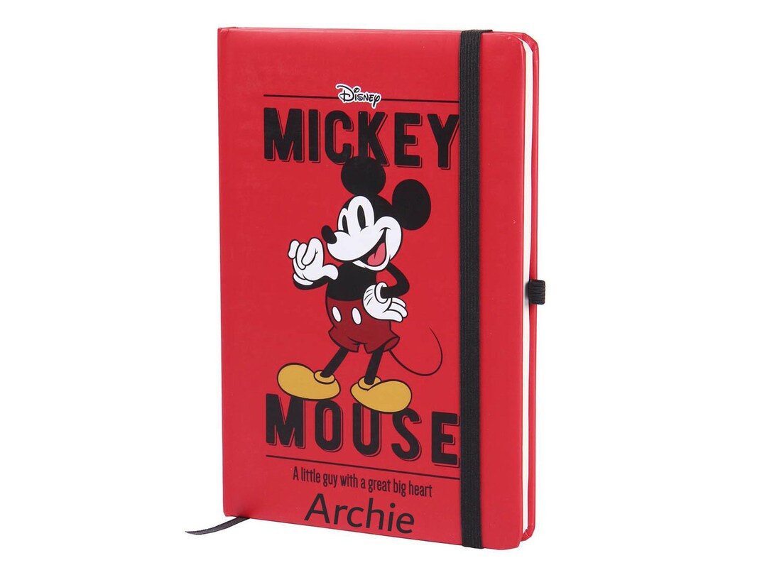 Personalised Mickey Mouse Notebook/scrapbook/diary - Etsy