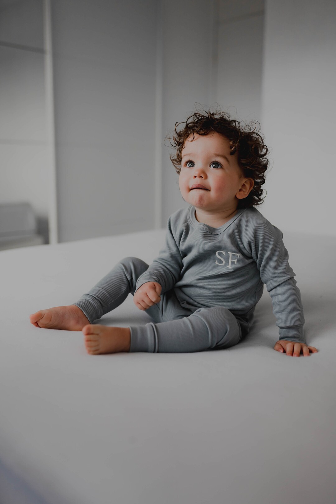 Personalised Baby and Kids Ribbed Set - Name or Initials - Custom Made ...