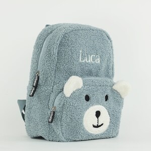 Personalised Fluffy Teddy Kids Backpack - Etsy