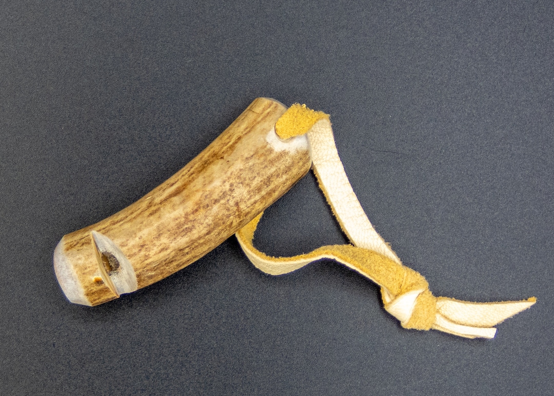 Natural Stag Horn Antler Whistle for Hiking, Dog Training, or Hunting ...