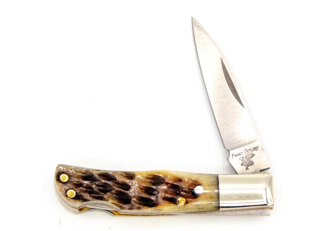 1980s "little Claw" Miniature 2" Lockback Knife, Green Pick Bone - Mint ...