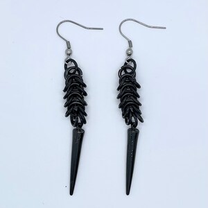 Fish Tail Stainless Steel Chainmail Earrings - Etsy