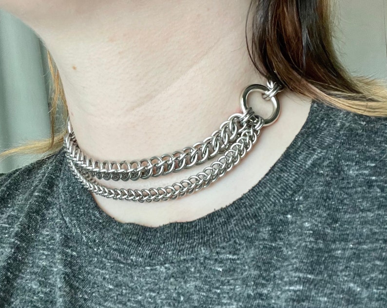Ditto Chainmail Choker Necklace - Etsy