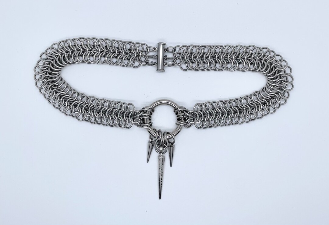 Unique Chainmail Choker Necklace - Etsy