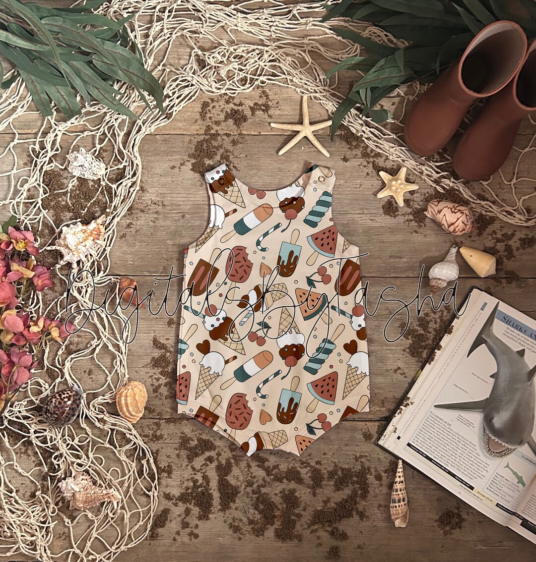 Realistic Bloomer Romper Mockup for Photoshop/ Procreate or Similar ...