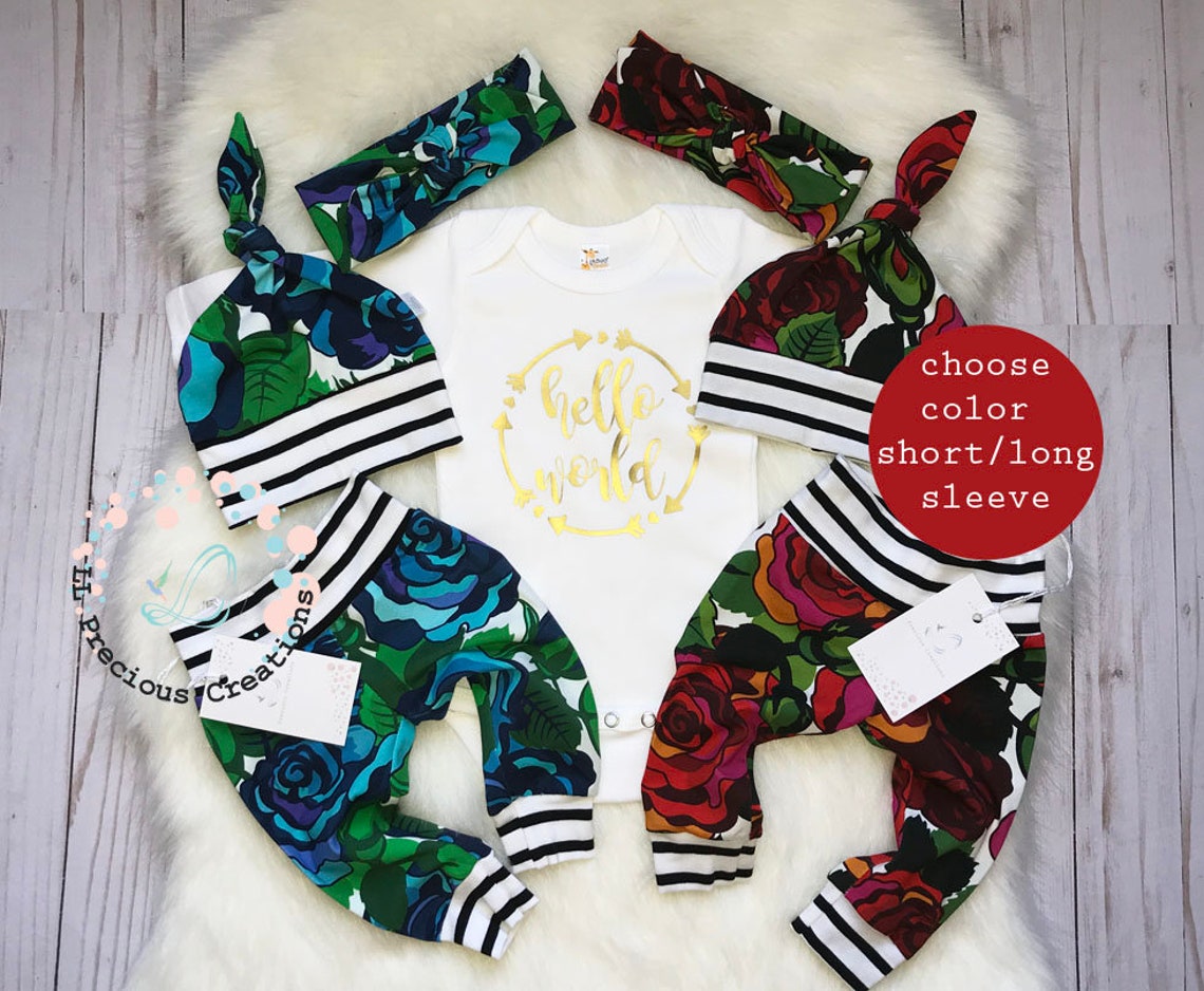 Personalized Baby Girl Clothes Organic Newborn Girl Outfit - Etsy