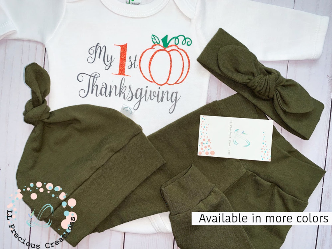 My First Thanksgiving Baby Girl Outfit Thanksgiving 2022 Baby - Etsy