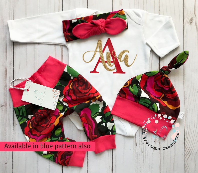 Personalized Baby Girl Clothes Organic Newborn Girl Outfit | Etsy