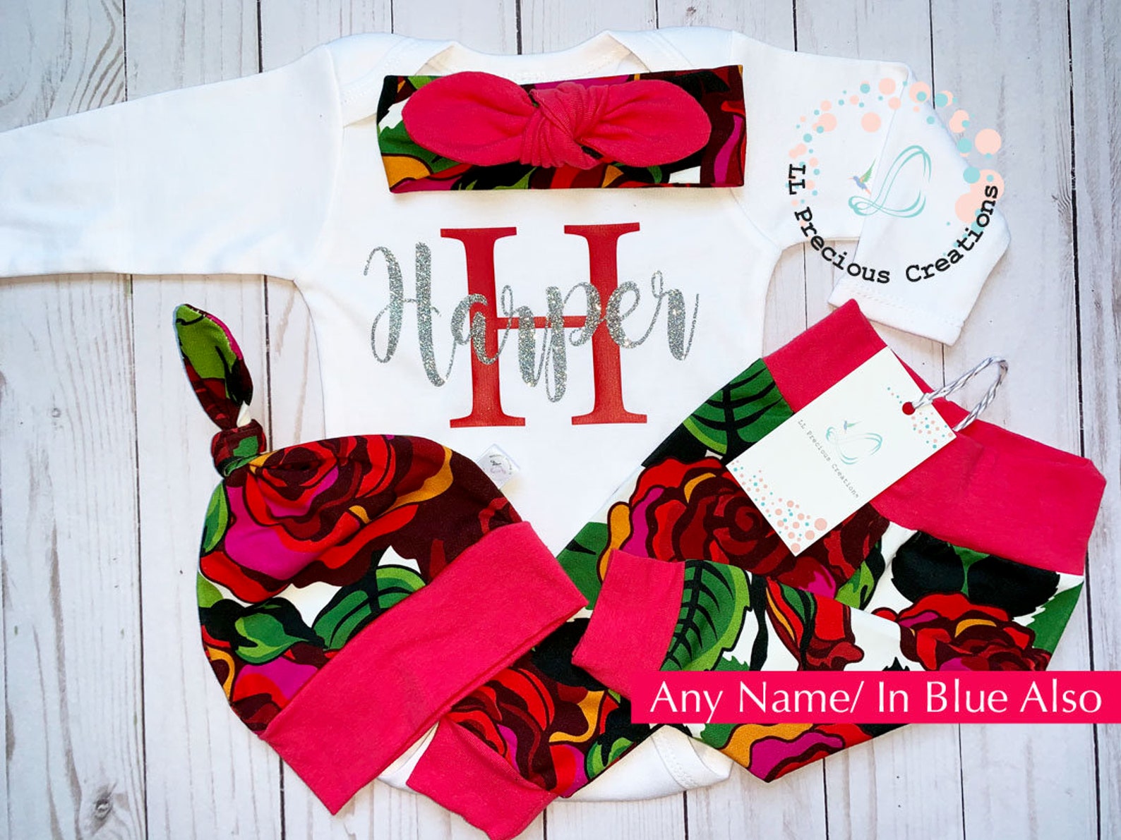 Personalized Baby Girl Clothes Organic Newborn Girl Outfit Baby Girl ...