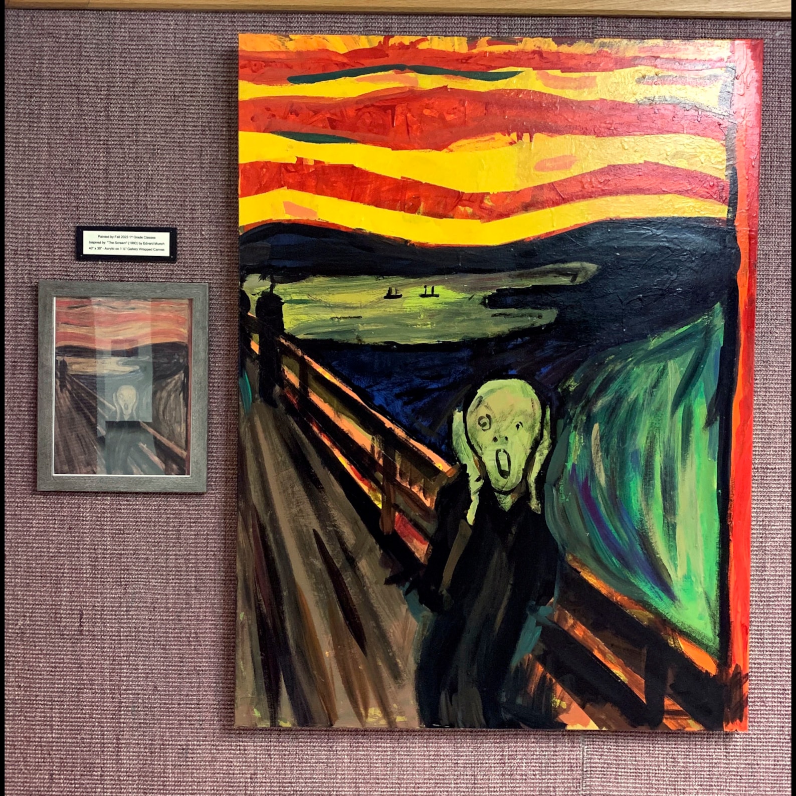 The Scream - Edvard Munch Master Study: Original Acrylic Painting (16 ...