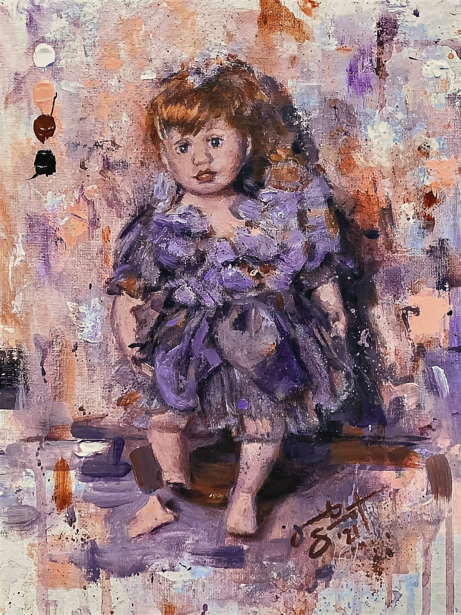 Still Life - "broken" - 12"x9", Art Original Acrylic Painting, Acrylic ...