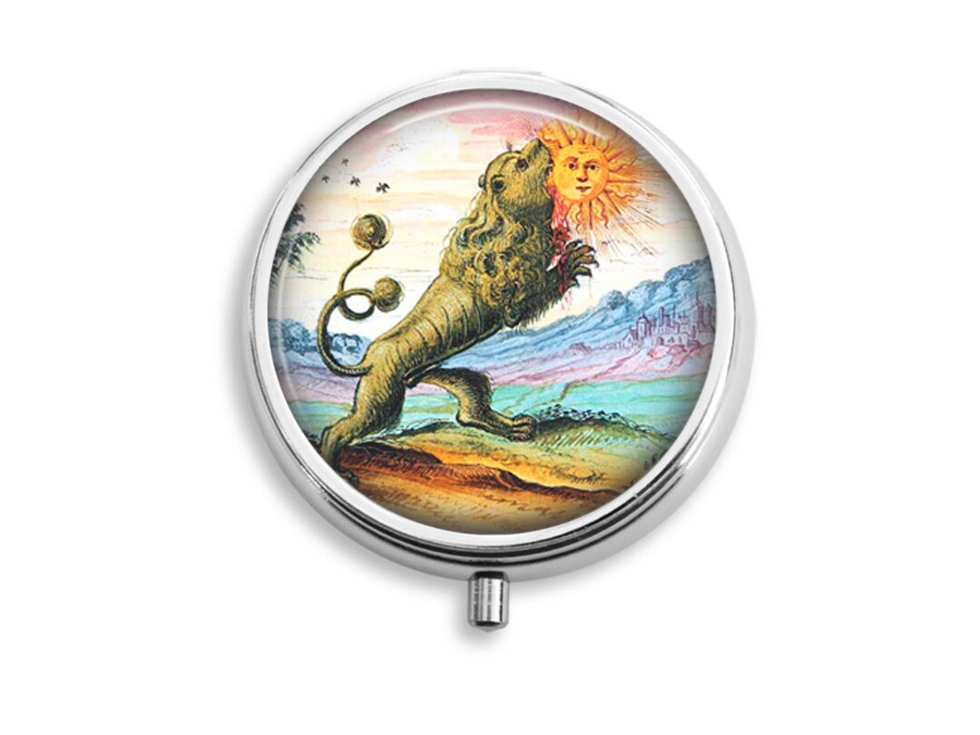 Alchemy 2 Pill Box Pagan Pill Case Pill Container Mints - Etsy Australia