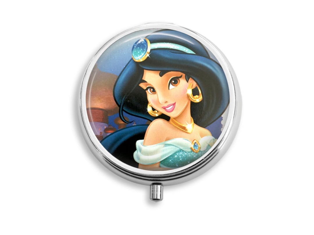 Jasmine Pill Box, Princess Pill Case, Pill Container, Mints Container ...