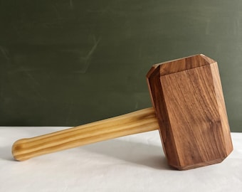 Solid Wood Mini "thor Hammer/mjolnir" Trophy - Etsy