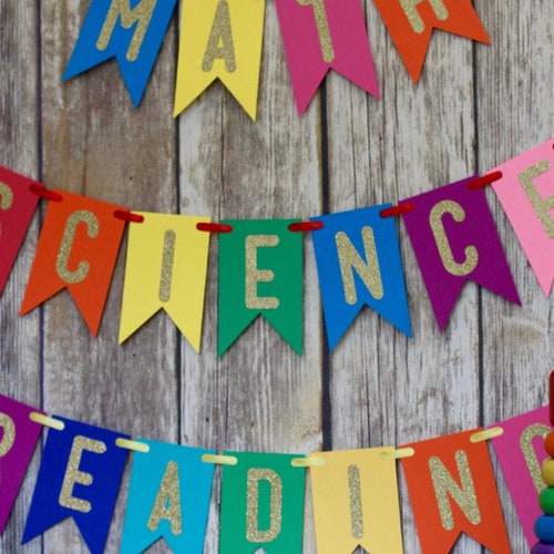 Read Book Burlap Banner School Classroom Library Decoration | Etsy