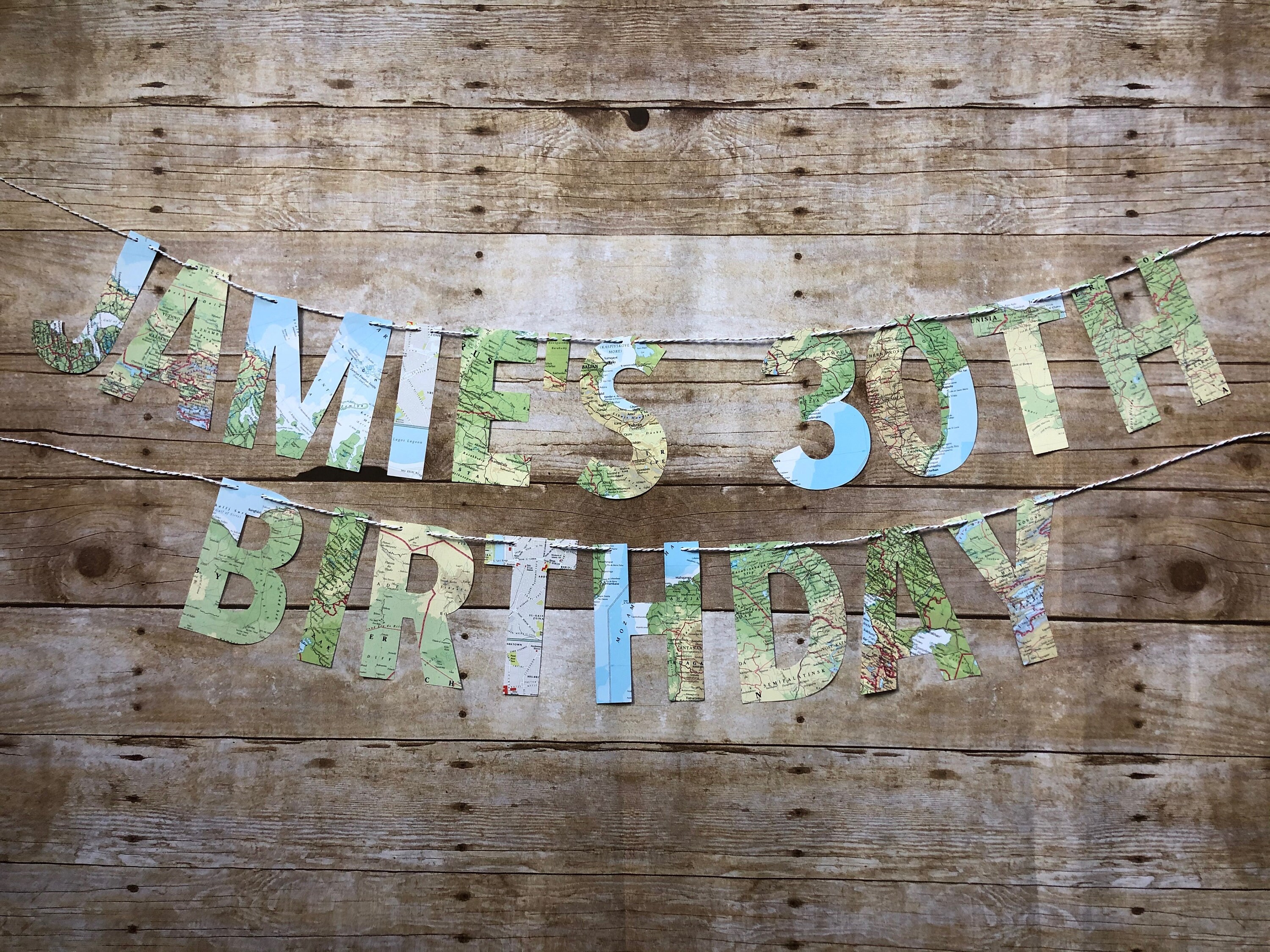 Map Lettering Banner Landkarte Buchstaben Kartenbanner - Etsy Österreich