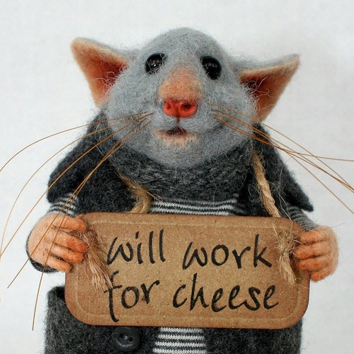 Art Dolls The Entertainer A Soft Sculpted Rat Cloth Animal Art Doll Art ...